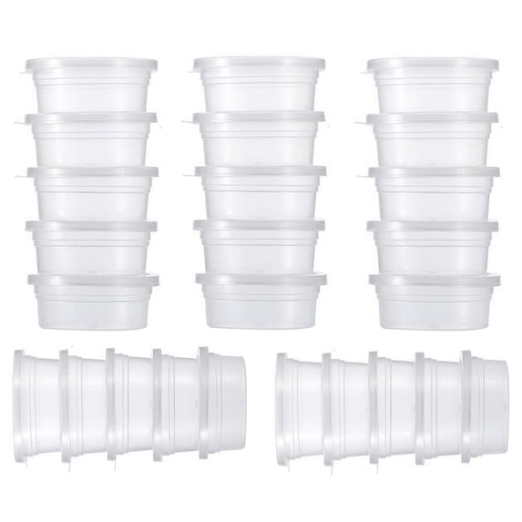 25 Piece Foam Storage Containers With Lids Cups For Home Textile ...