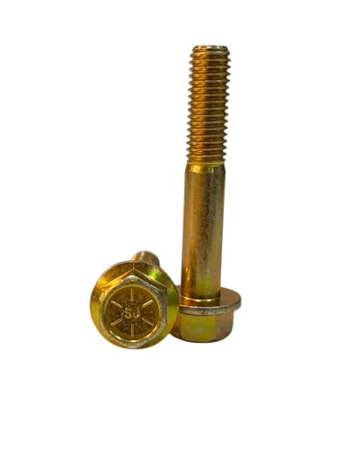 (25 Pieces) 1/2-13x3 Grade 8 Hex Flange Bolts Screws UNC Coarse Partial ...