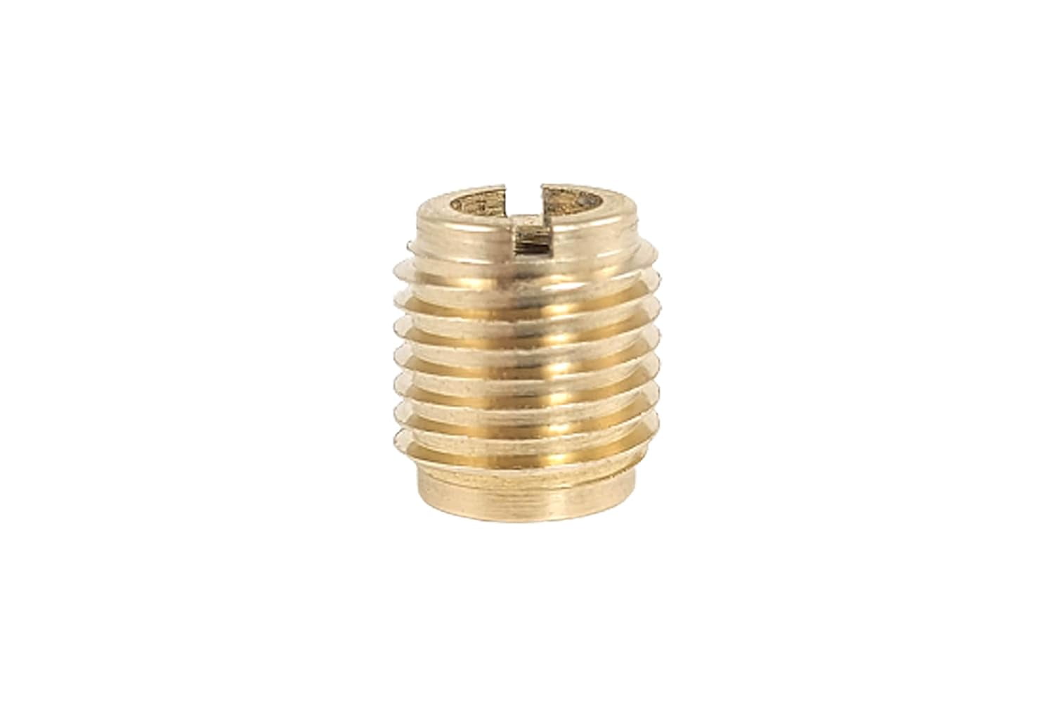25 Pieces 1/4-20 Threaded Inserts Solid Brass for Hardwoods, Softwoods ...