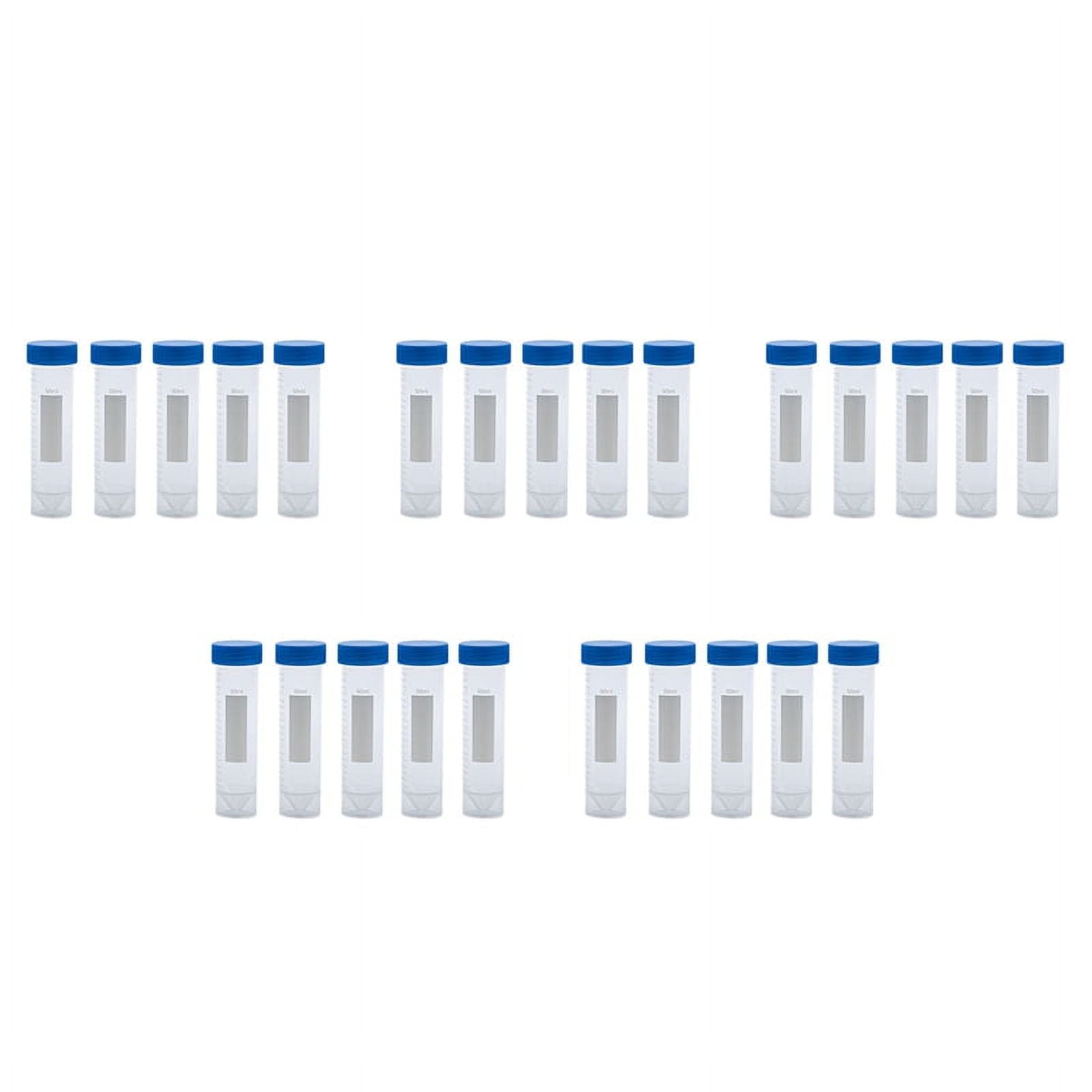 25 Pieces 50Ml Plastic Transparent Centrifuge Tube with Scale Plastic ...