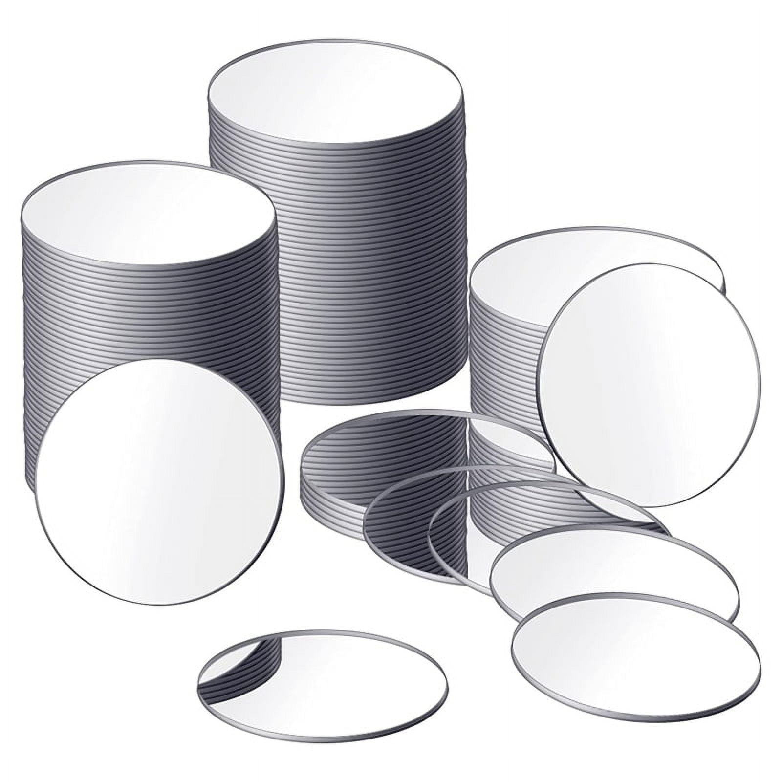 25 Pieces Acrylic Mini Size Round Mirror Adhesive Small Round Mirror ...