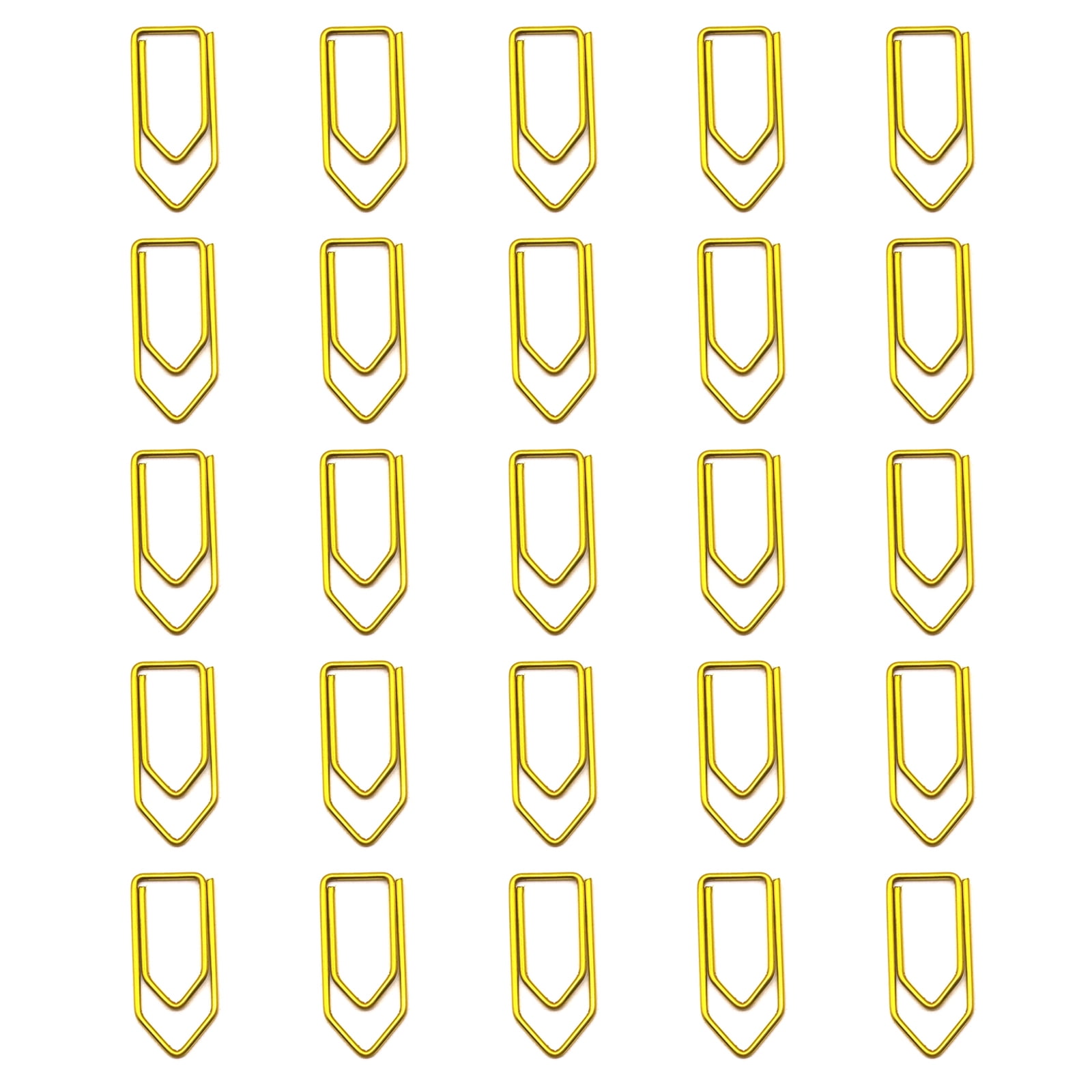 25 Pieces Assorted Color Metal Bookmarks Clips with Crayon Design for Document Filing and Craft ...