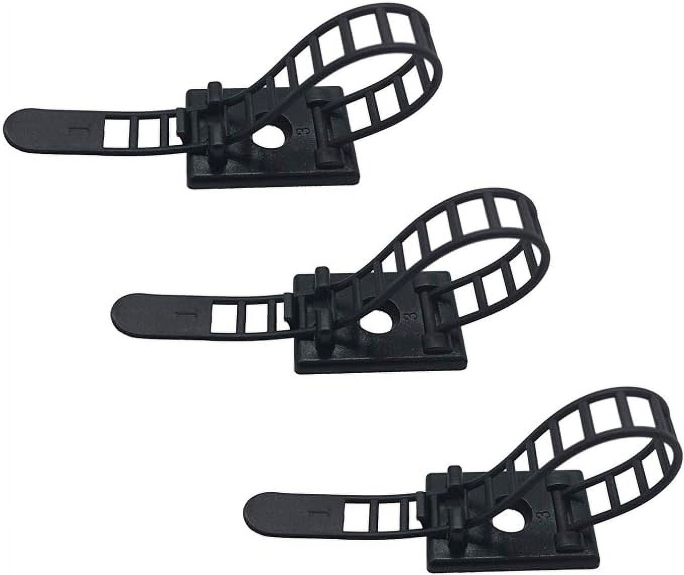 25 Pieces Desk Wire Organizer Cable Ties Zip Ties Adhesive Cord Clips ...