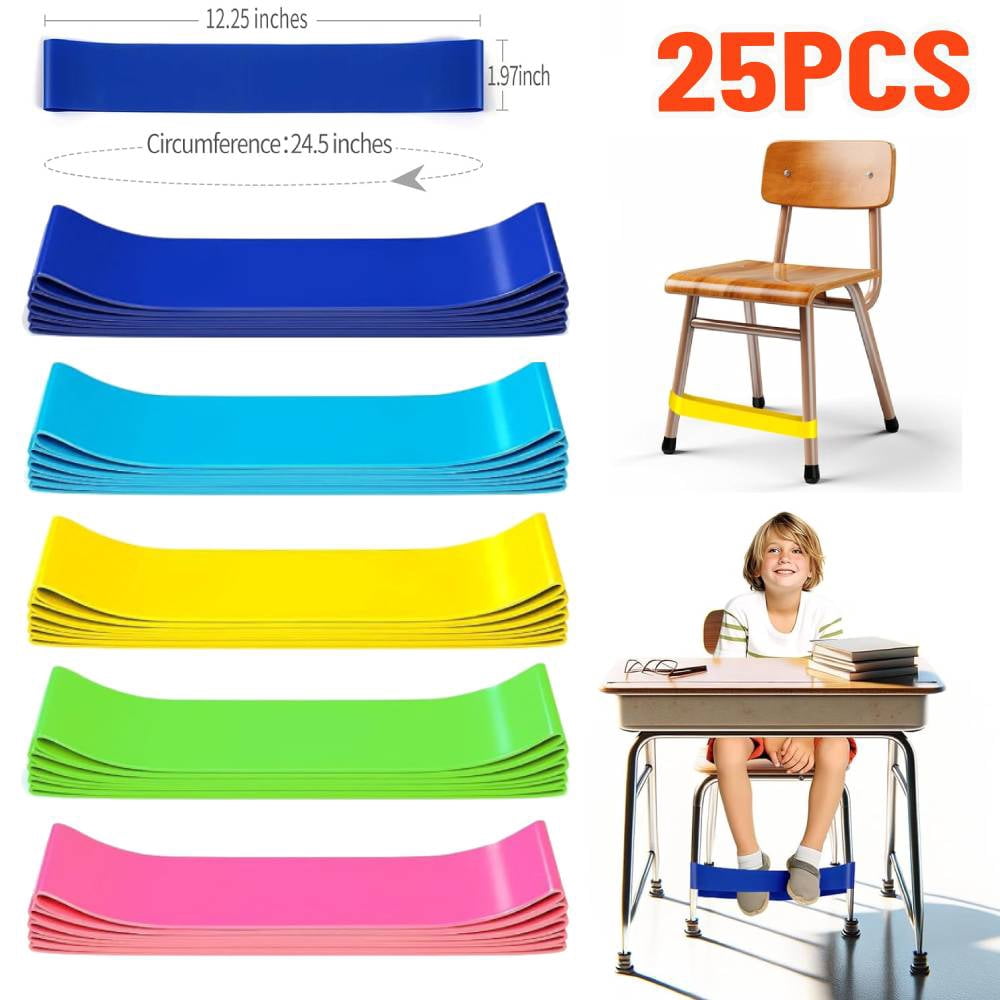 25 Pieces Exercise Bands for Strength Training, Resistance Bands, Chair ...
