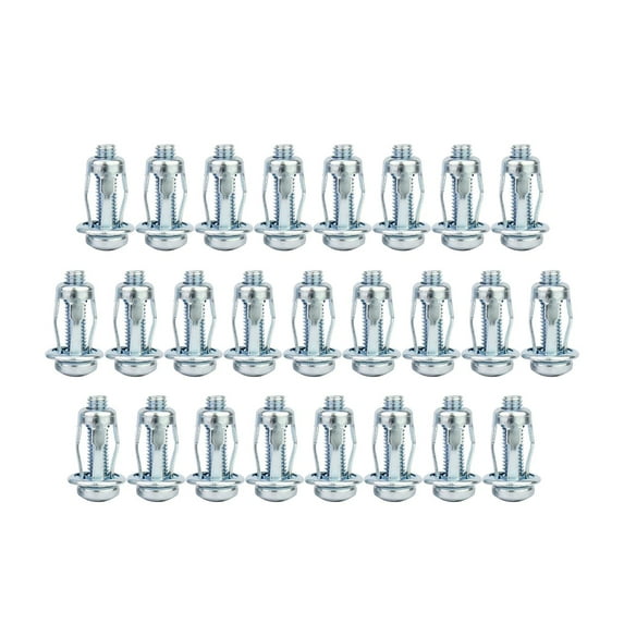 25 Pieces Jack Nuts for Metal Expansion Plug Short Long Hollow Wall ...