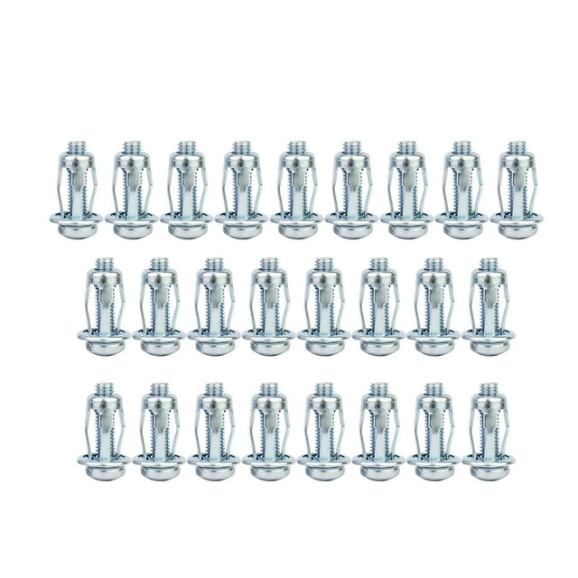 25 Pieces Jack Nuts for Metal Expansion Plug Short Long Hollow Wall ...