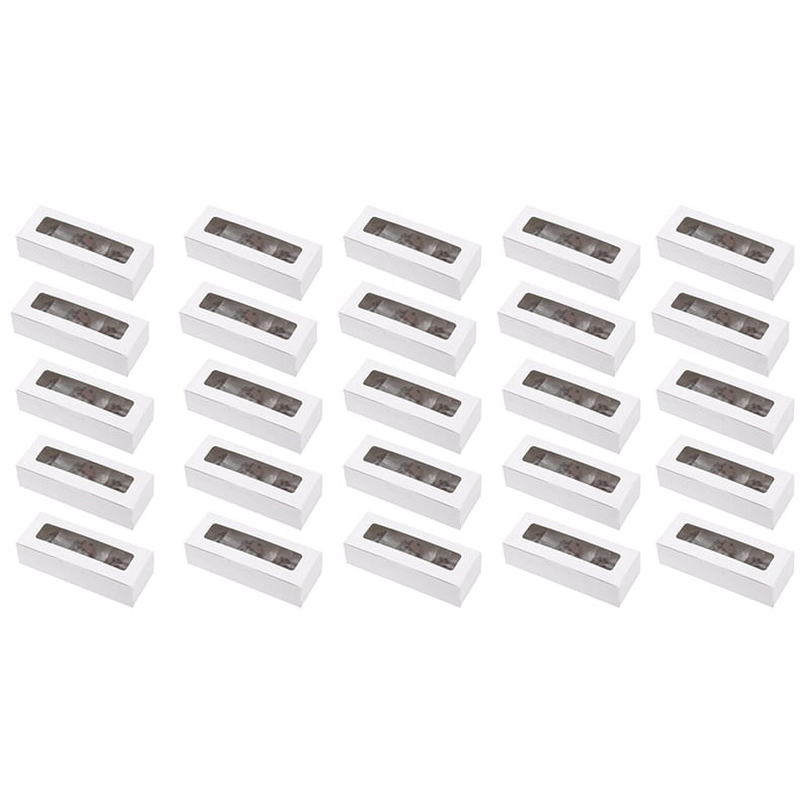 25 Pieces Macaron Boxes with Clear Display Window Macarons Container or ...