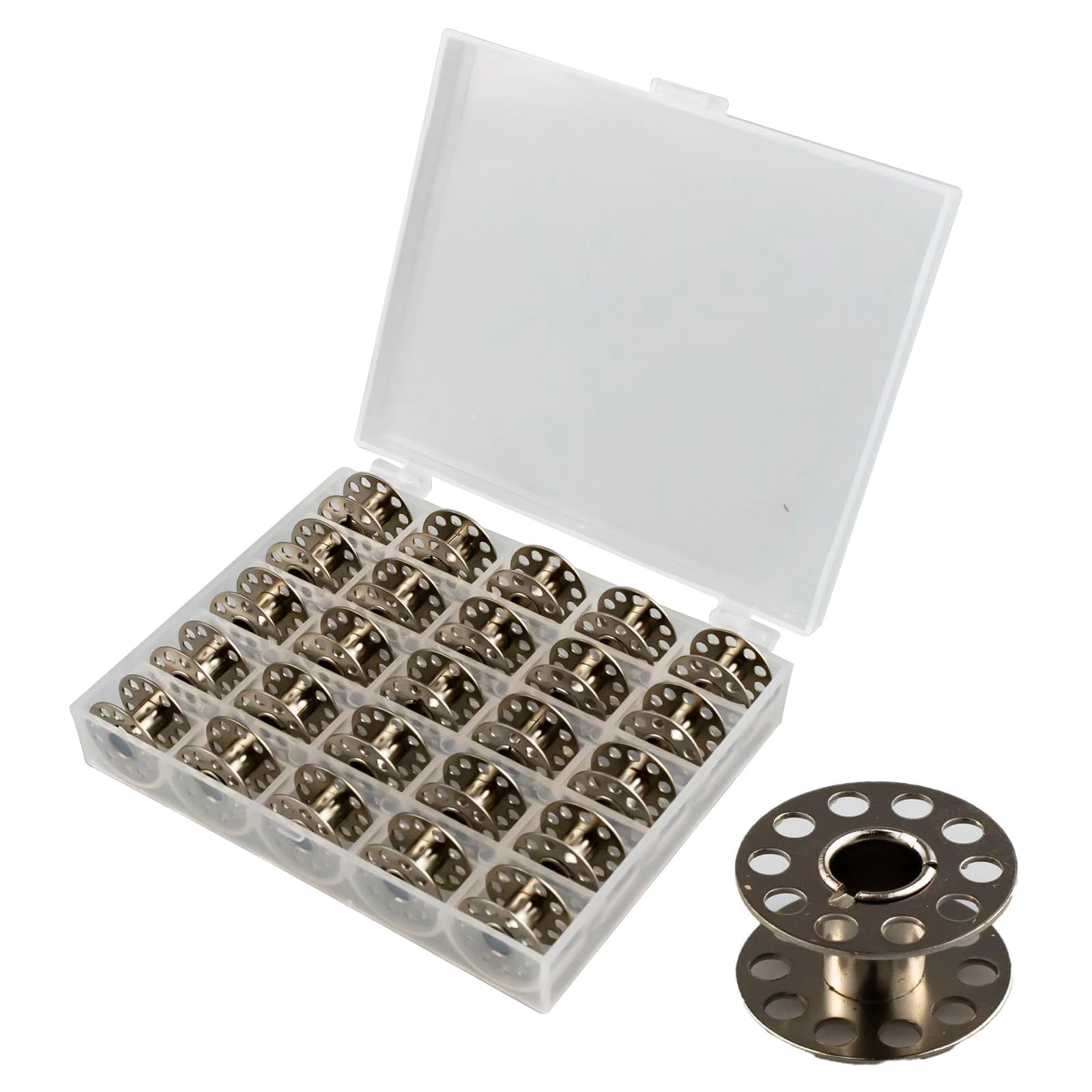 25 Pieces Metal Bobbins for Sewing Machine - Replacement Sewing Machine ...