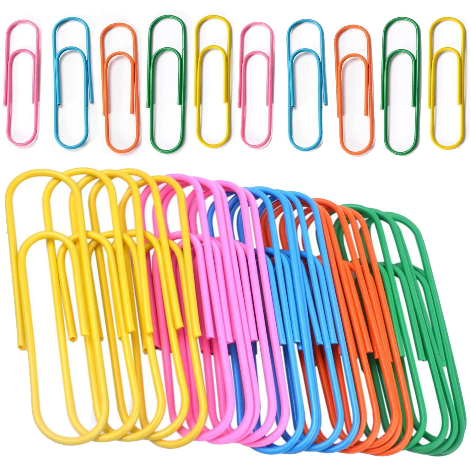 25 Pieces Mixed Colors Jumbo Giant Paper Clip, 4 Inch Extra Large Paper ...
