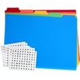 25 Pieces Top Tab File Guides Set Letter Size File Cabinet Dividers ...