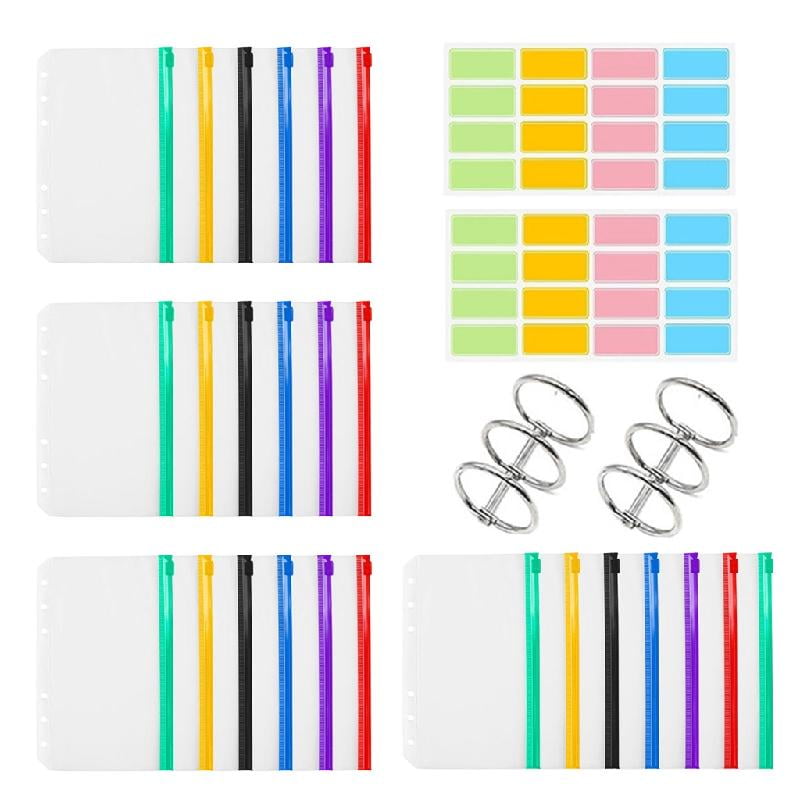 25 Pieces Waterproof PVC Pouches Set for Cable Knitting Needle Binder ...