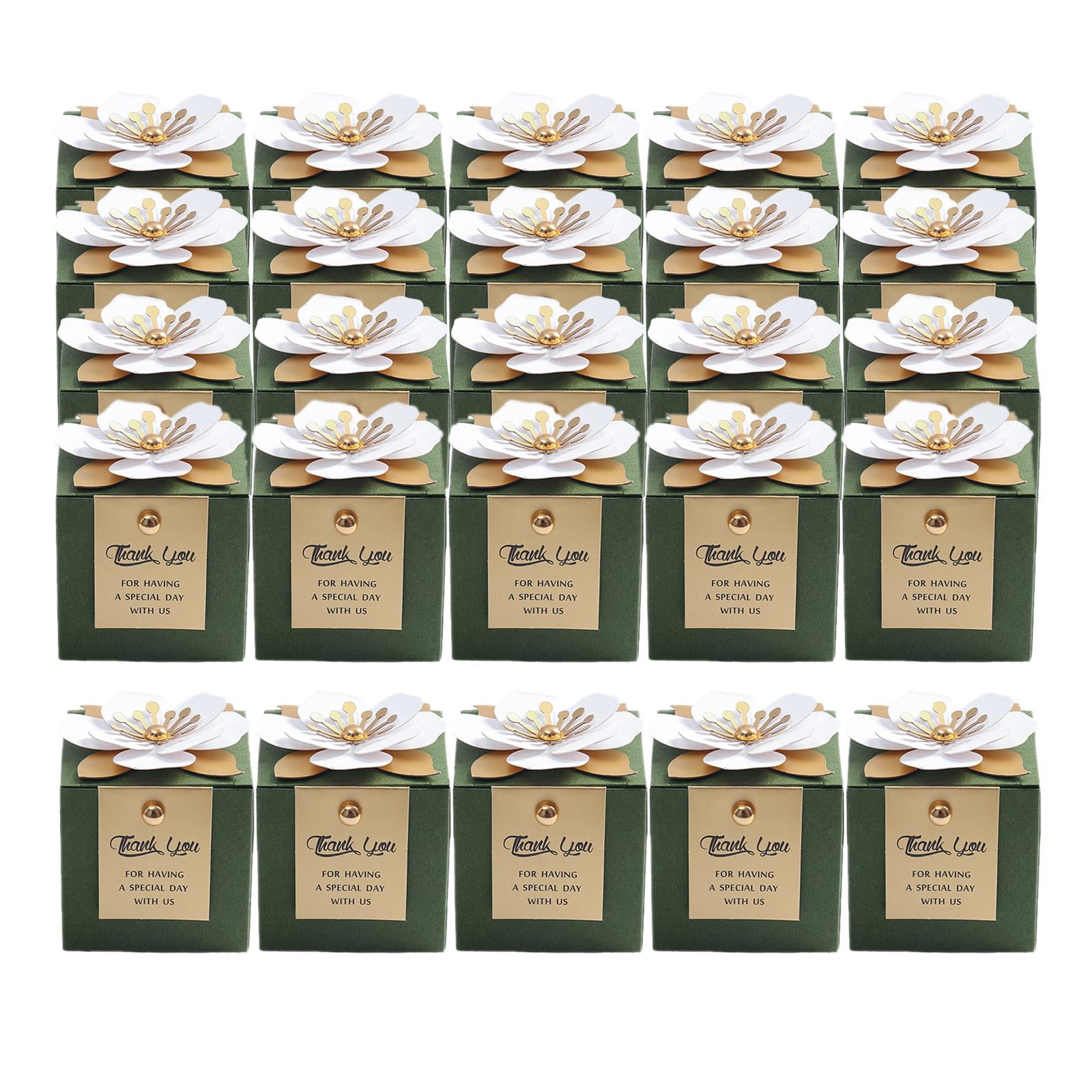 25 Pieces Wedding Favor Boxes Anniversary Gift Box Holiday Party ...