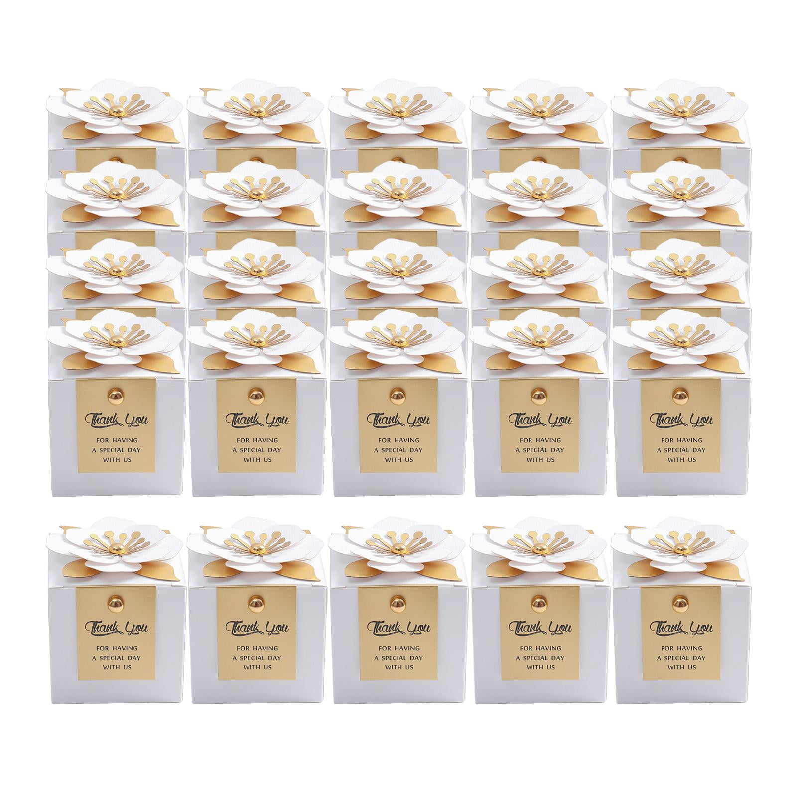 25 Pieces Wedding Favor Boxes Anniversary Gift Box Holiday Party ...
