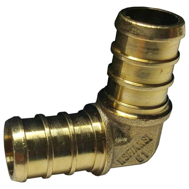 25 Pieces XFITTING 3/8" X 3/8" Pex Elbow - Brass crimp Fittings, Full Port - Walmart.com