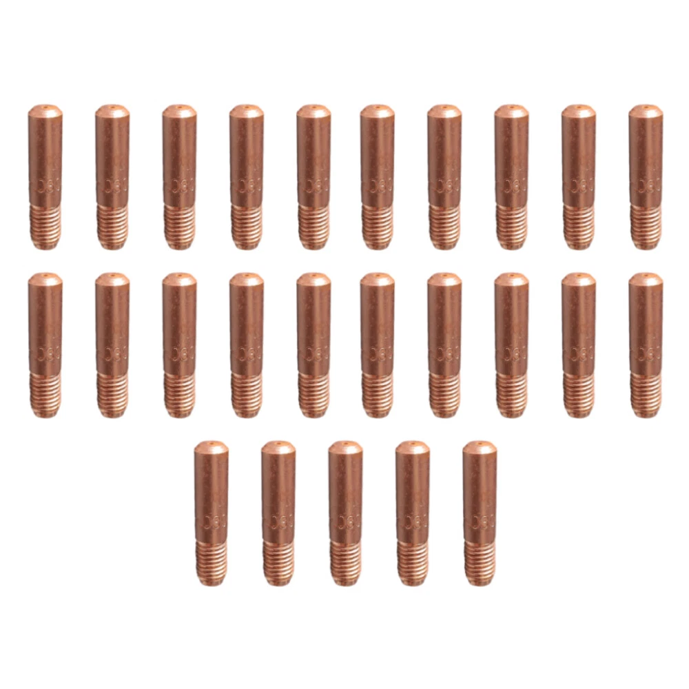 25-Pk 000067 .030" Contact Tips For Miller Hobart Mig Welding Gun 000-067 - Walmart.com