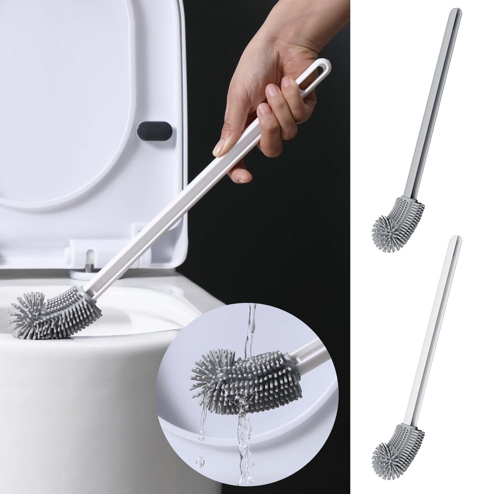 Under 25, Plastic Toilet Scrub Brush - Household Bathroom Sanitation Tool - No Dead-Angle ...