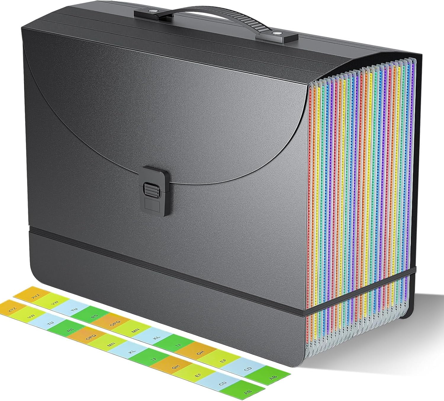 25 Pockets Expanding File Folders,Accordion File Organizer,Portable ...