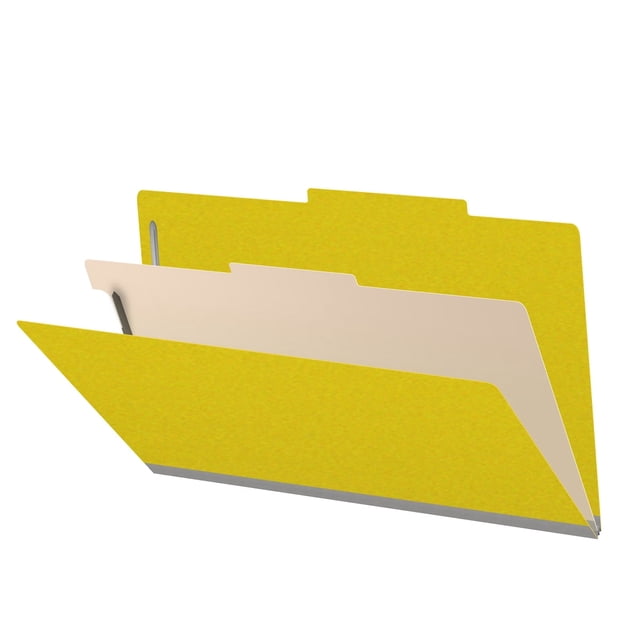 25 Pt. Pressboard Classification Folders, 2/5 Cut ROC Top Tab, Legal ...