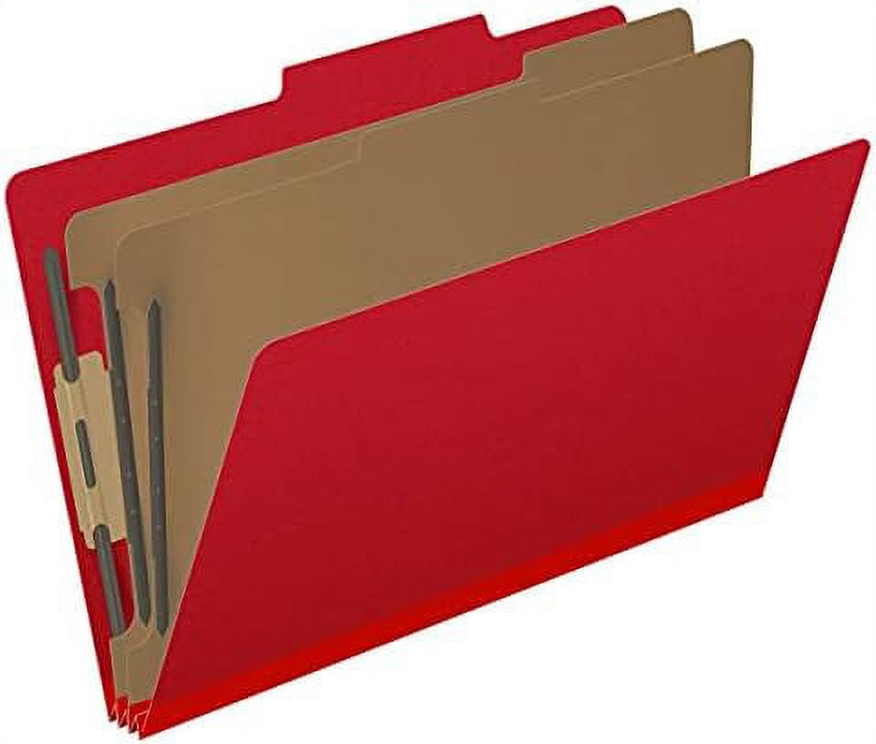 25 Pt. Pressboard Classification Folders, 2/5 Cut ROC Top Tab, Legal ...