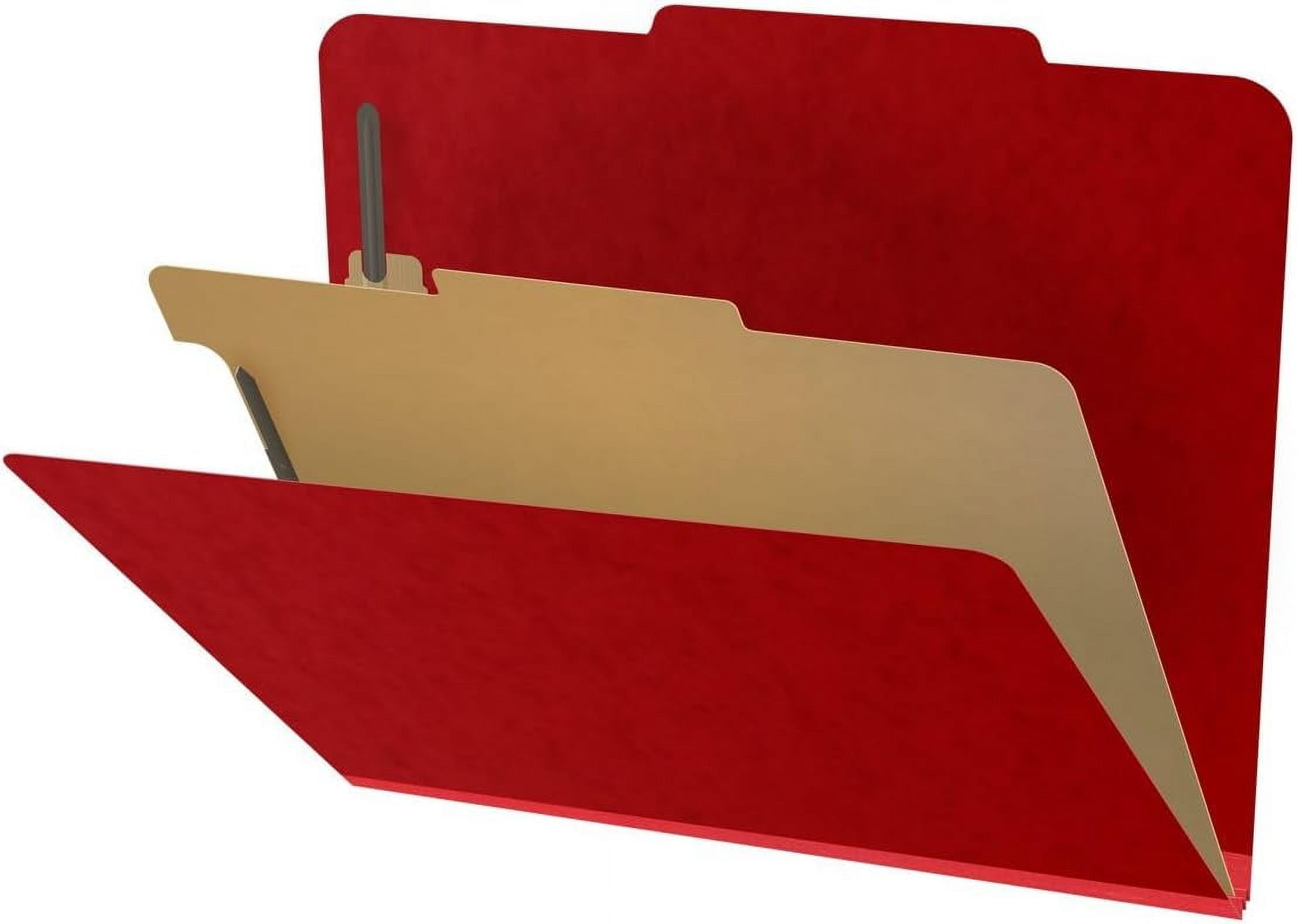 25 Pt. Pressboard Classification Folders, 2/5 Cut ROC Top Tab, Letter ...