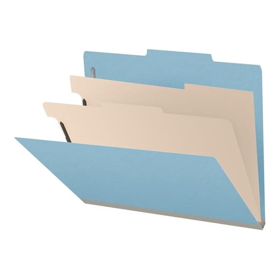 25 Pt. Pressboard Classification Folders, 2/5 Cut ROC Top Tab, Letter ...
