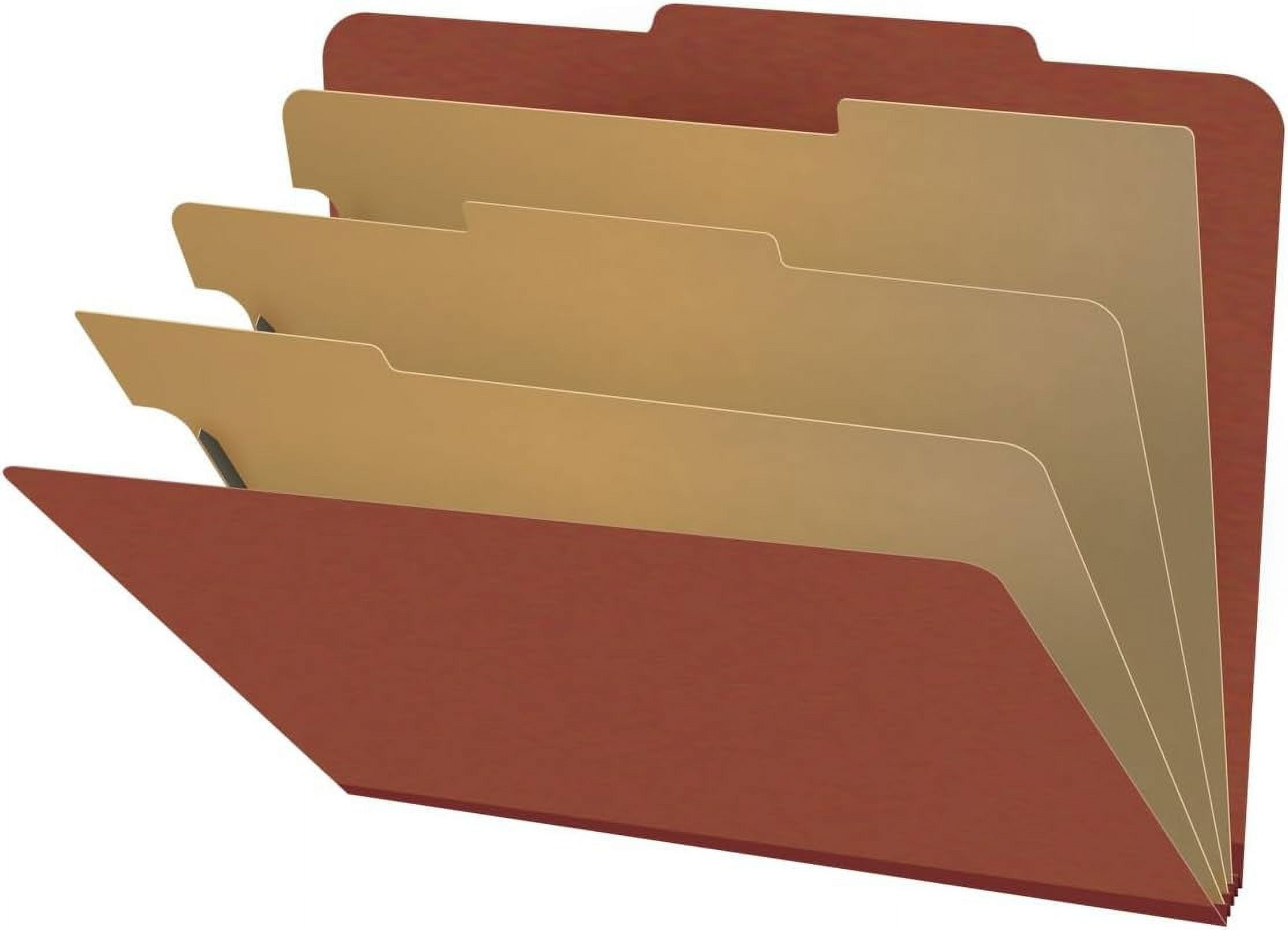 25 Pt. Pressboard Classification Folders, 2/5 Cut ROC Top Tab, Letter ...