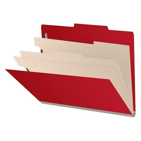 25 Pt. Pressboard Classification Folders, 2/5 Cut ROC Top Tab, Letter ...