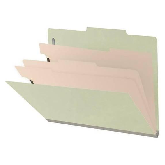25 Pt. Pressboard Classification Folders, 2/5 Cut ROC Top Tab, Letter ...