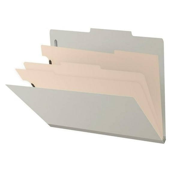 25 Pt. Pressboard Classification Folders, 2/5 Cut ROC Top Tab, Letter ...