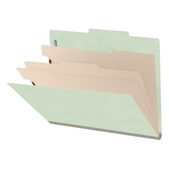 25 Pt. Pressboard Classification Folders, 2/5 Cut ROC Top Tab, Letter ...