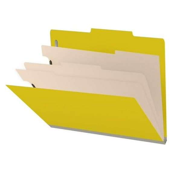 25 Pt. Pressboard Classification Folders, 2/5 Cut ROC Top Tab, Letter ...