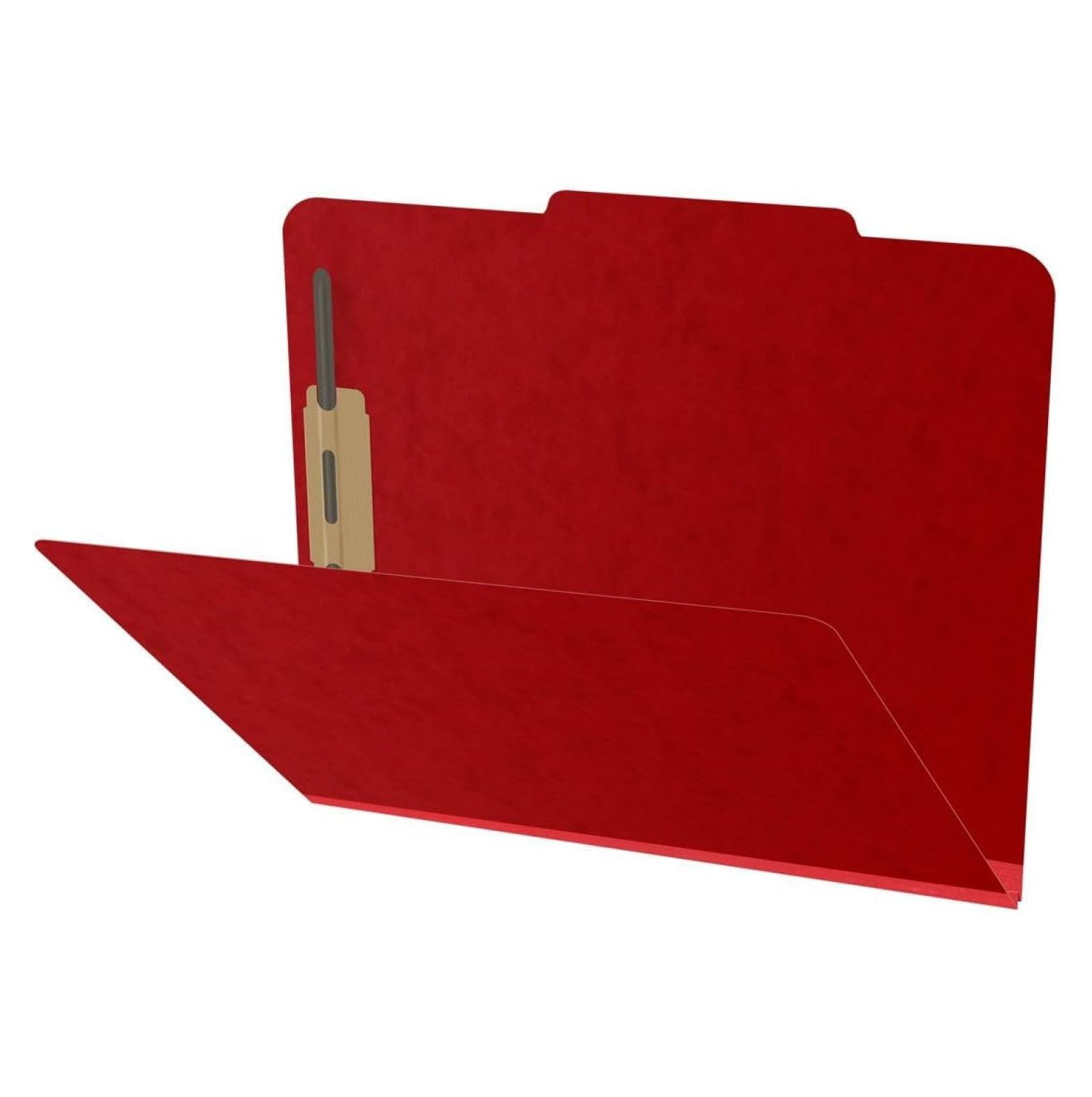 25 Pt. Pressboard Classification Folders, 2/5 Cut ROC Top Tab, Letter ...