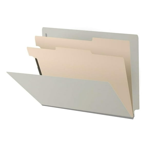 25 Pt. Pressboard Classification Folders, Full Cut End Tab, Letter Size ...