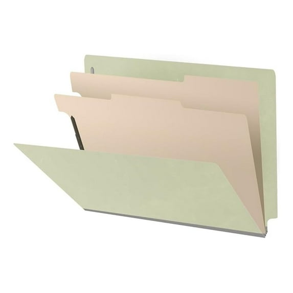 25 Pt. Pressboard Classification Folders, Full Cut End Tab, Letter Size ...