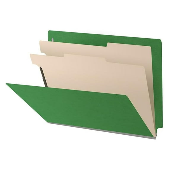 25 Pt. Pressboard Classification Folders, Full Cut End Tab, Letter Size ...