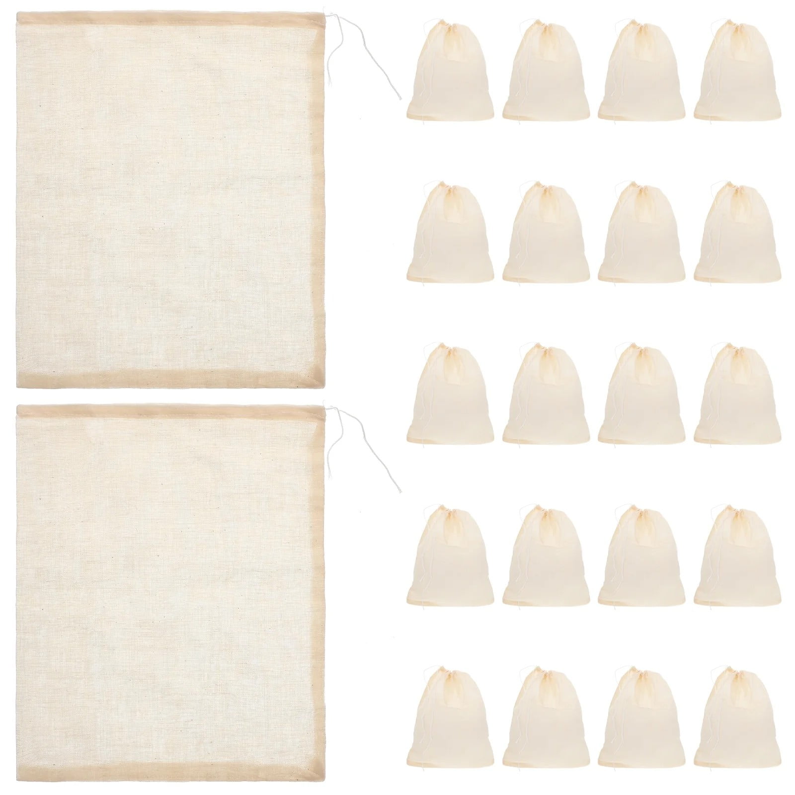 25*Pure Cotton Gauze Bag Clearance! Cooking Cheesecloth Bags Straining ...