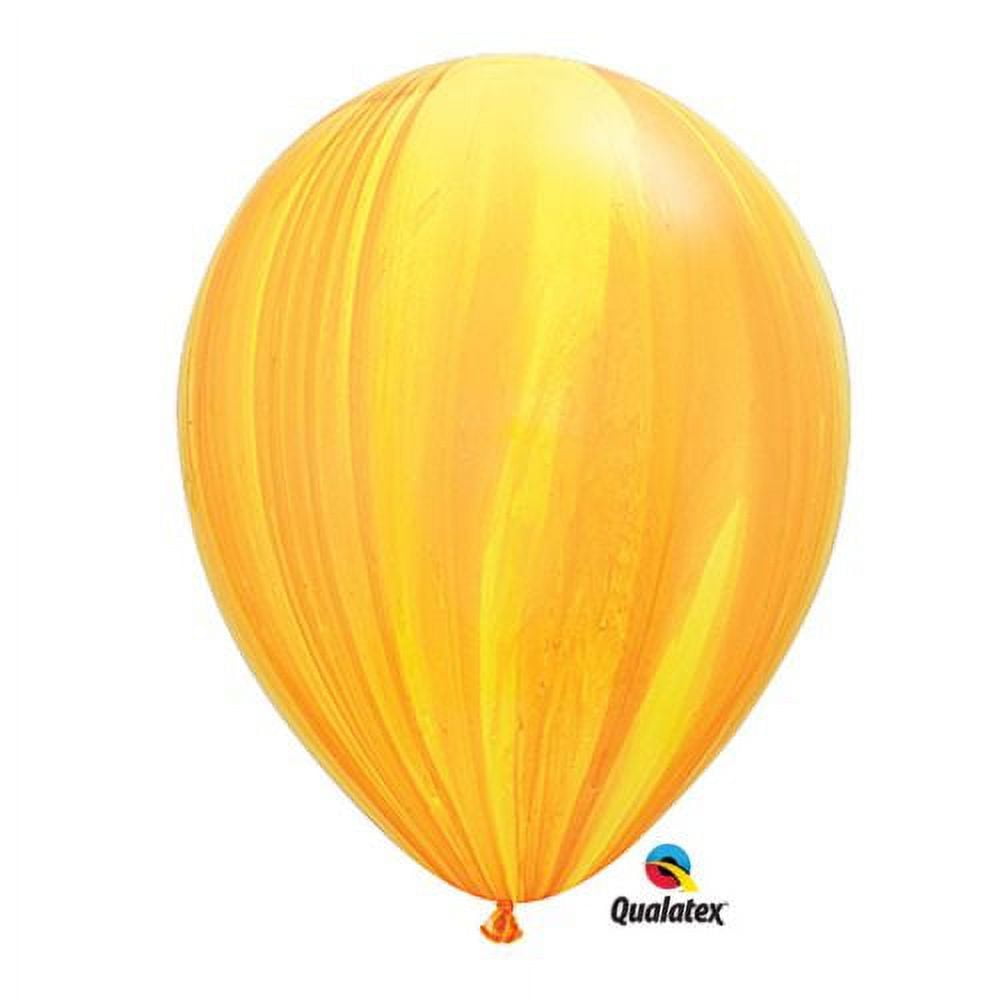 25 Qualatex Yellow Orange SuperAgate Balloons 11" - Walmart.com