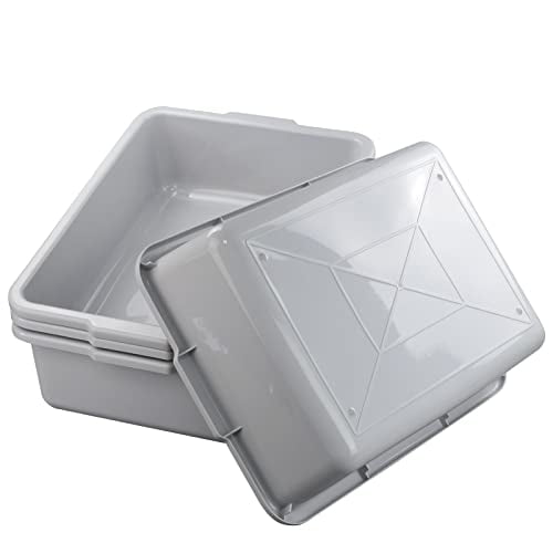 25 Quart Plastic Commercial Bus Box, Restaurant Bus Tubs, 4 Packs ...