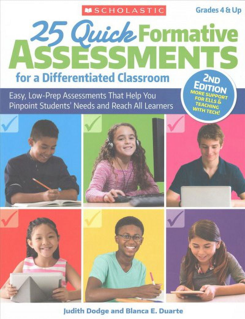 25 Quick Formative Assessments for a Differentiated Classroom: Easy ...