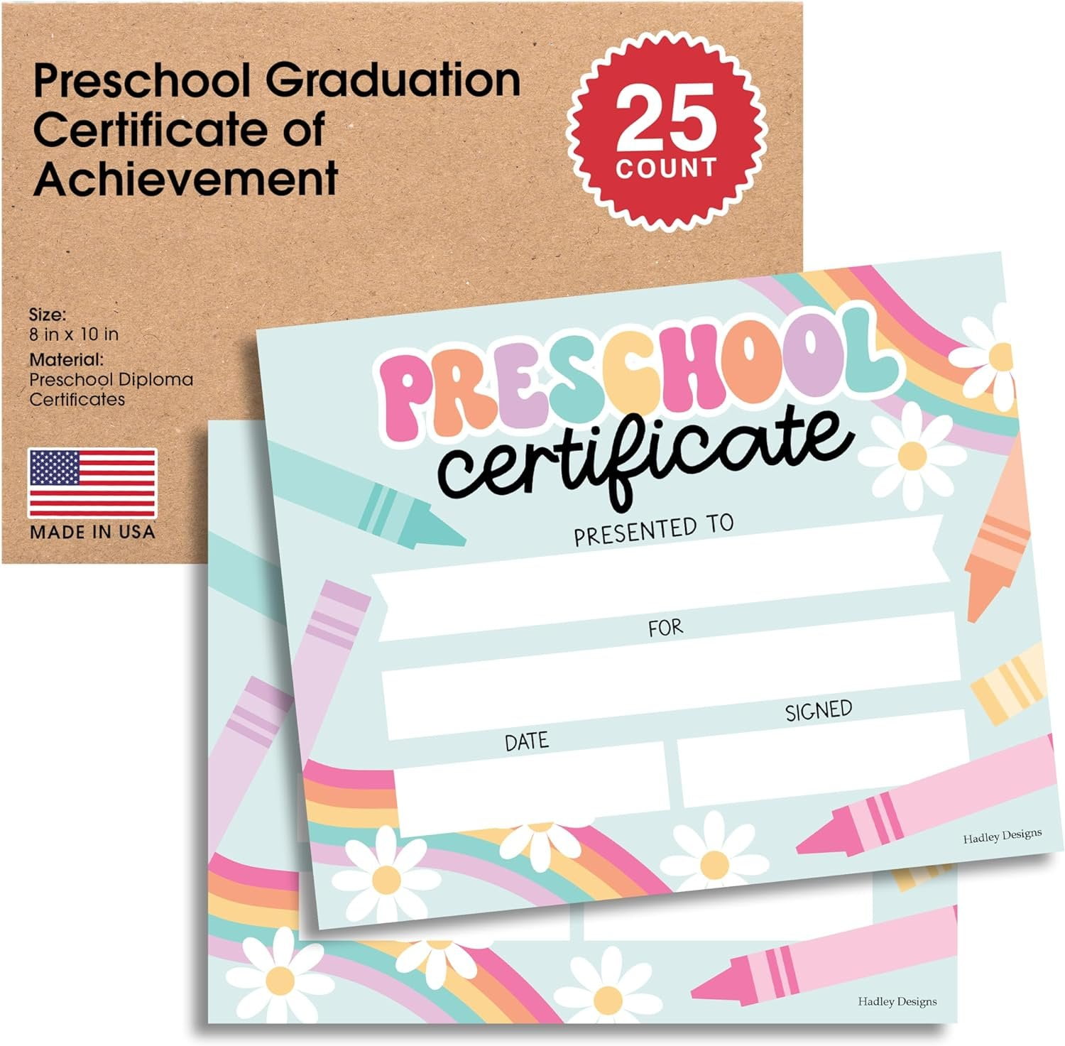 25 Retro Preschool Graduation Certificates - Prek Diploma Certificate ...