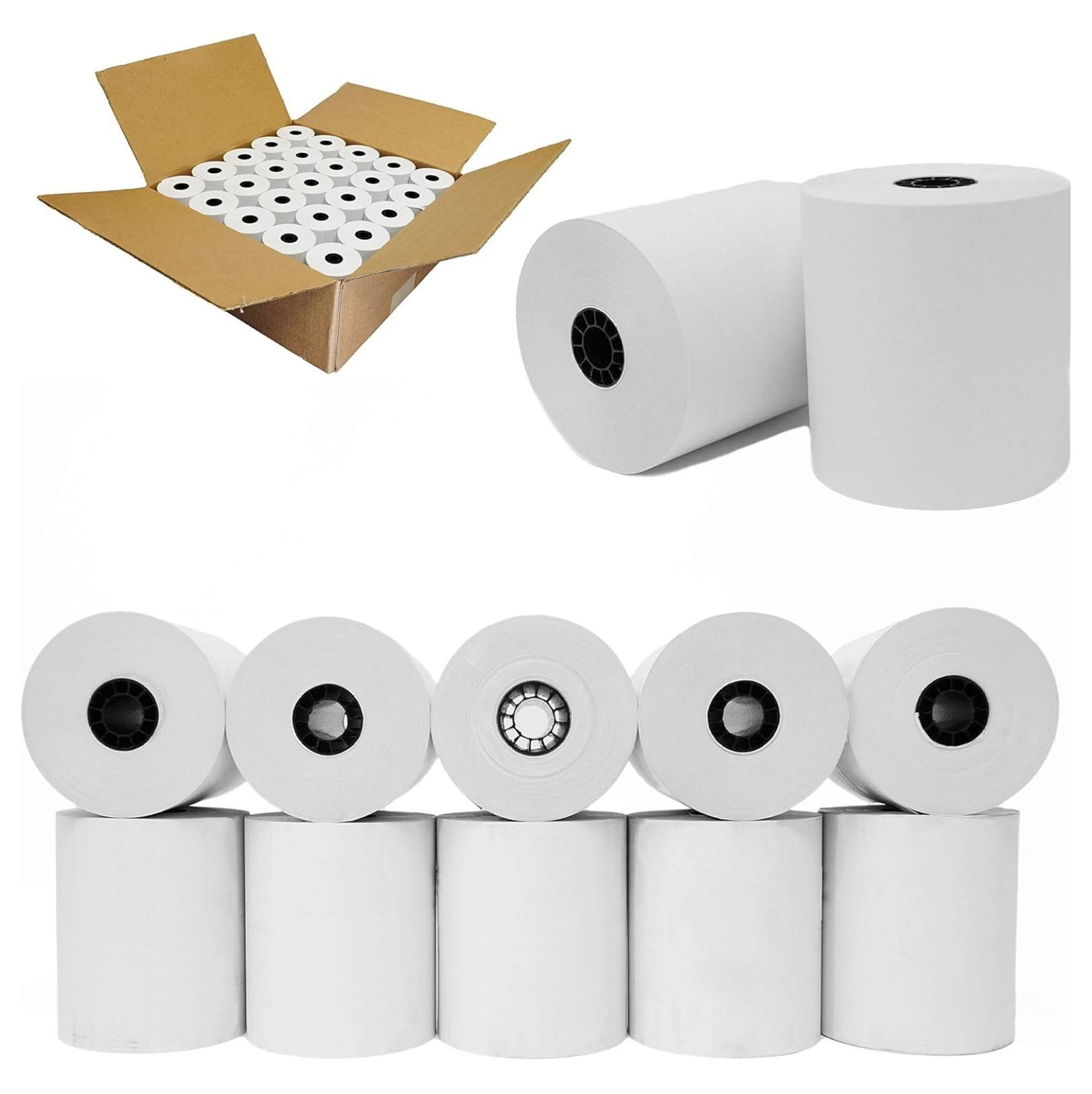 (25 Rolls) 2 1/4" X 150' Thermal Paper for Sharp XEA507 XEA407 XEA207 ERA247 347 Sharp XE-A207 ...