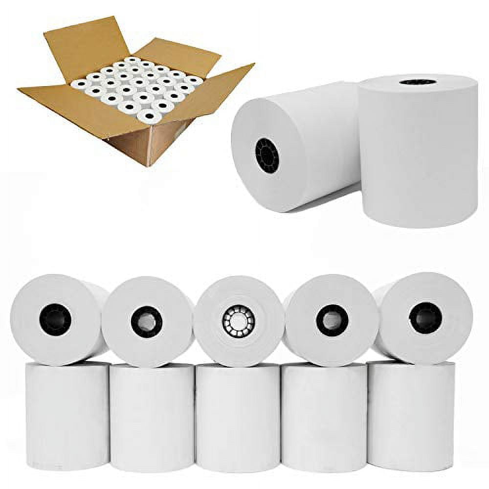 (25 Rolls) 2 1/4" X 150' Thermal Paper for Sharp XEA507 XEA407 XEA207 ...