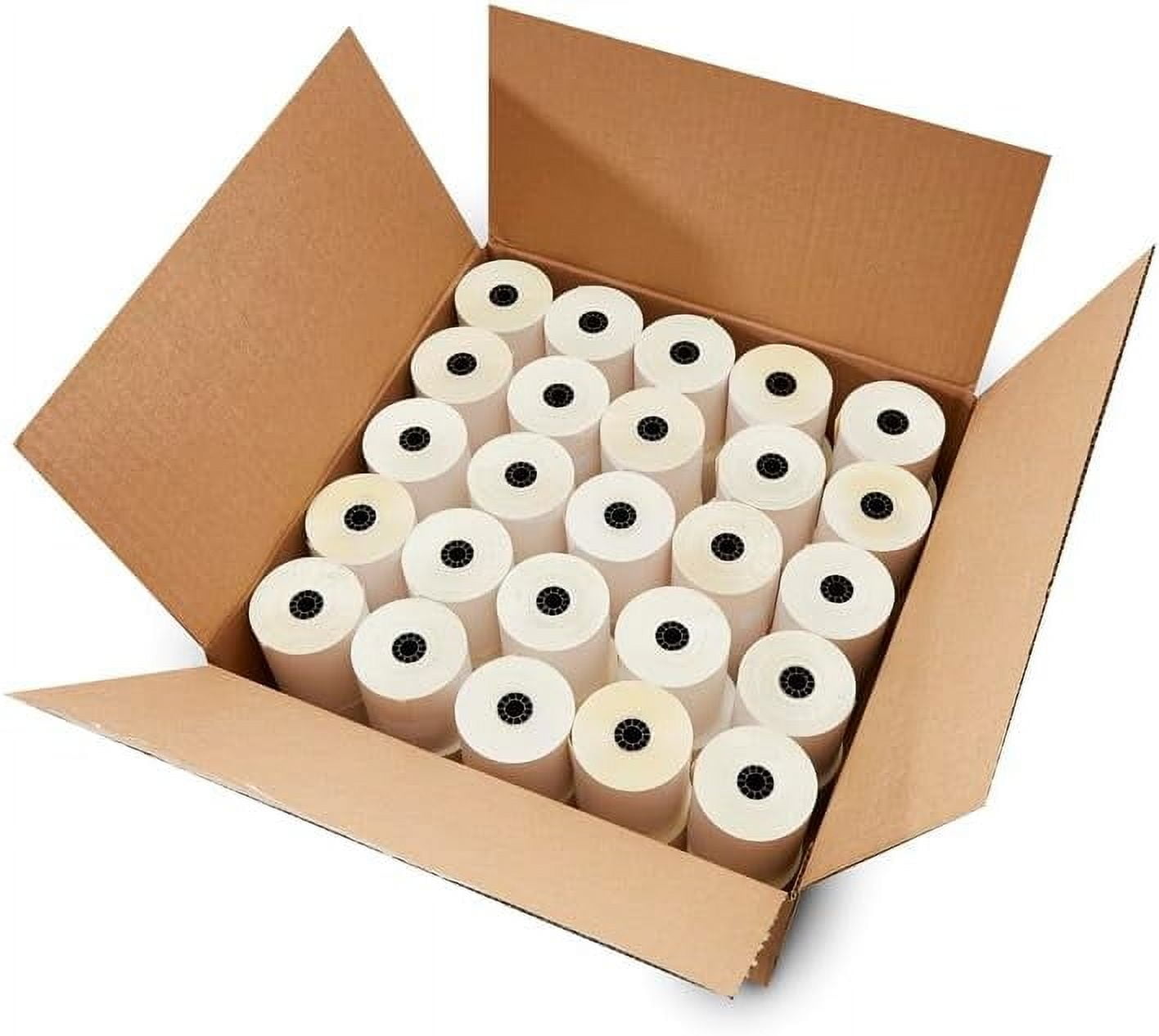 (25 Rolls) Two Ply Carbonless Rolls 3" X 95 Feet, White/Yellow Kitchen ...