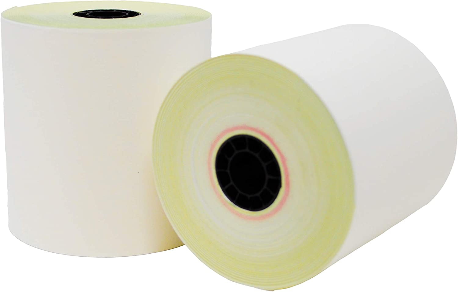 25 Rolls Two Ply Carbonless Rolls 3" X 95 Feet, White/Yellow Kitchen ...