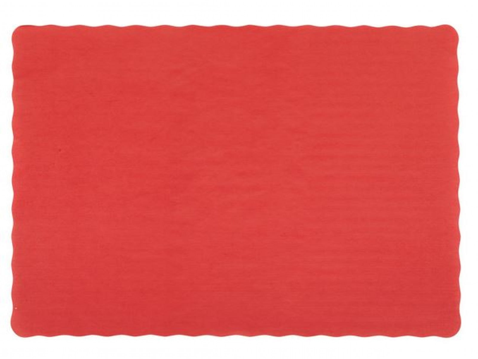 25 Scalloped Edge Paper Placemats 10" X 14" Dinner Size 26 Colors - Red ...