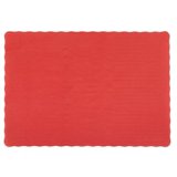 25 Scalloped Edge Paper Placemats 10" X 14" Dinner Size 26 Colors - Red ...