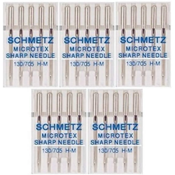 SCHMETZ Microtex Sharp Sewing Machine Needles, Size 80/12, 130/705 H-M ...