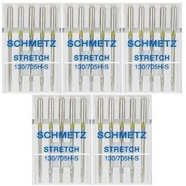 25 Schmetz Stretch Sewing Machine Needles 130/705H H-S Size 75/11 - Walmart.com