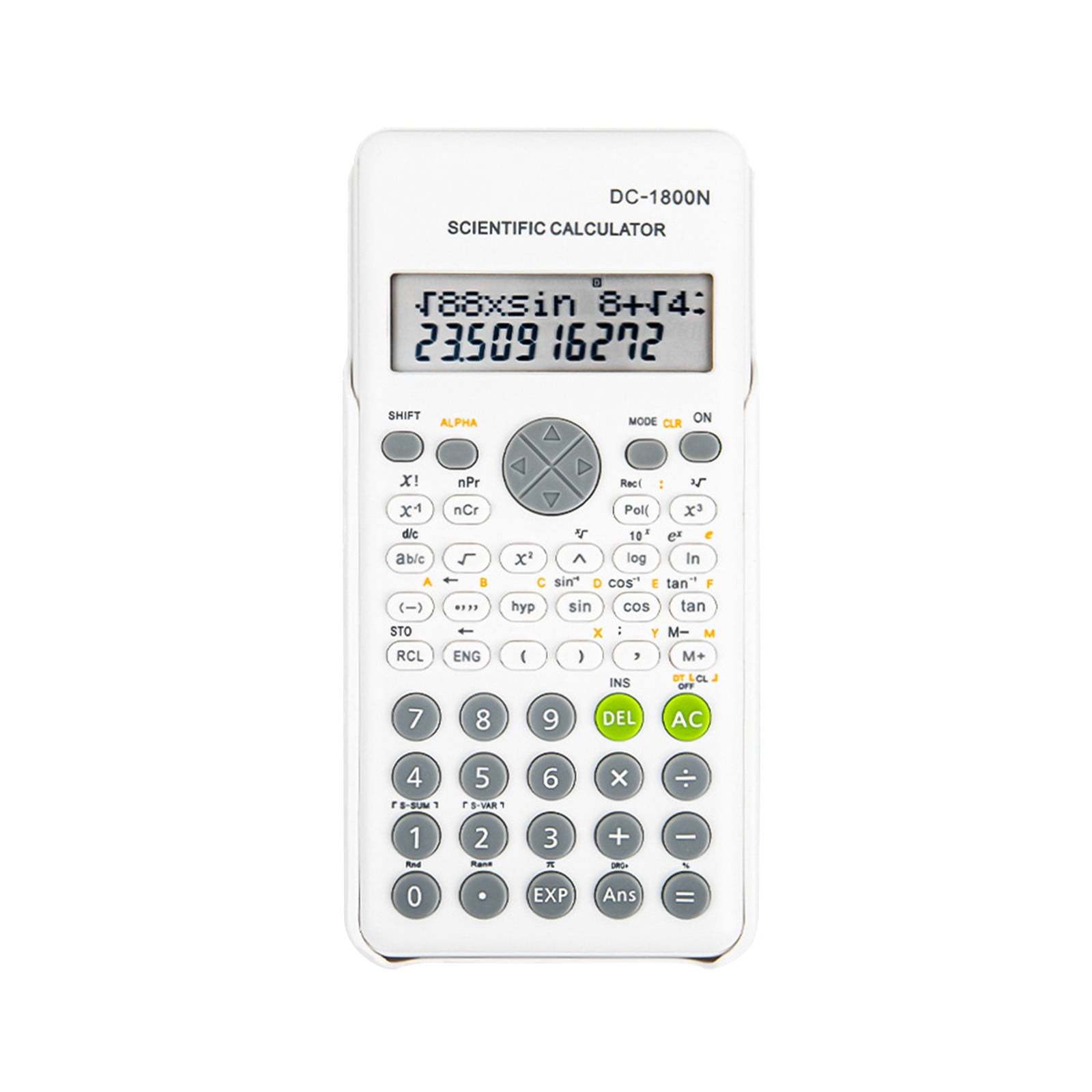 Under 25, Scientific Calculator, 240 Functions, 2-Line 10+2 Digits ...