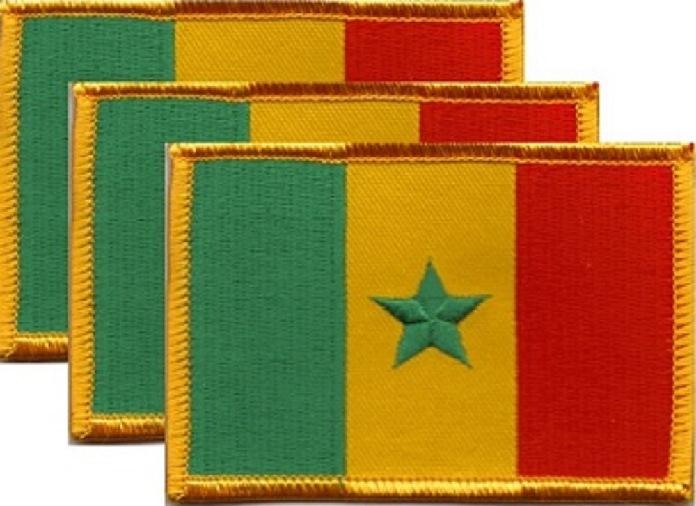 25 Senegal Flag Patches, Embroidered Iron On or Sew On, Measures 3.50" x 2.25" - Walmart.com